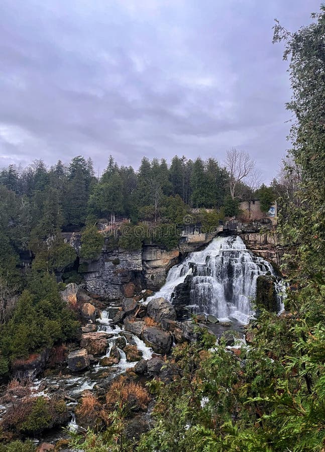 Indian falls stock image. Image of sound, waterfall - 264983483