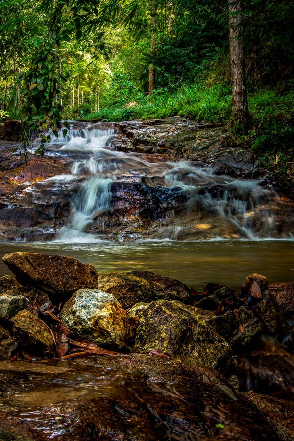 Waterfall at Papan Lahat Perak Stock Image - Image of motion, scenic ...