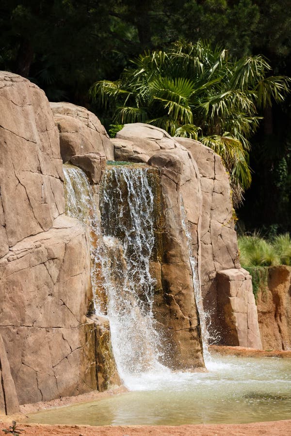 Waterfall in a park stock image. Image of nature, river - 76125385