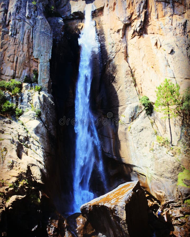 Waterfall Piscia Di Gallu in Corsica Stock Image - Image of gallu ...