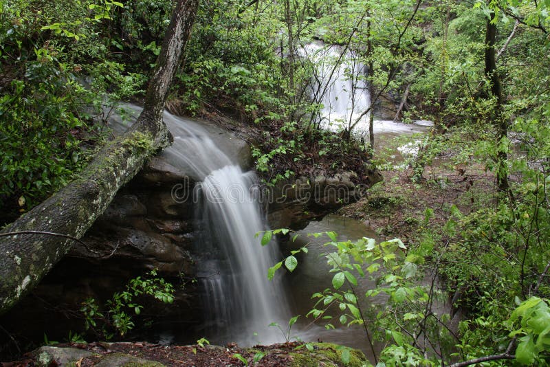 Waterfall stock image. Image of water, river, forest - 53092037