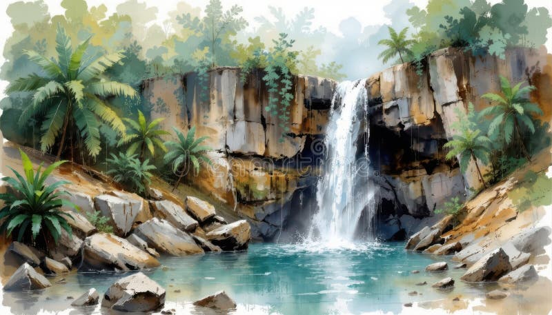 Waterfall Movement Stock Illustrations – 4,090 Waterfall Movement Stock ...