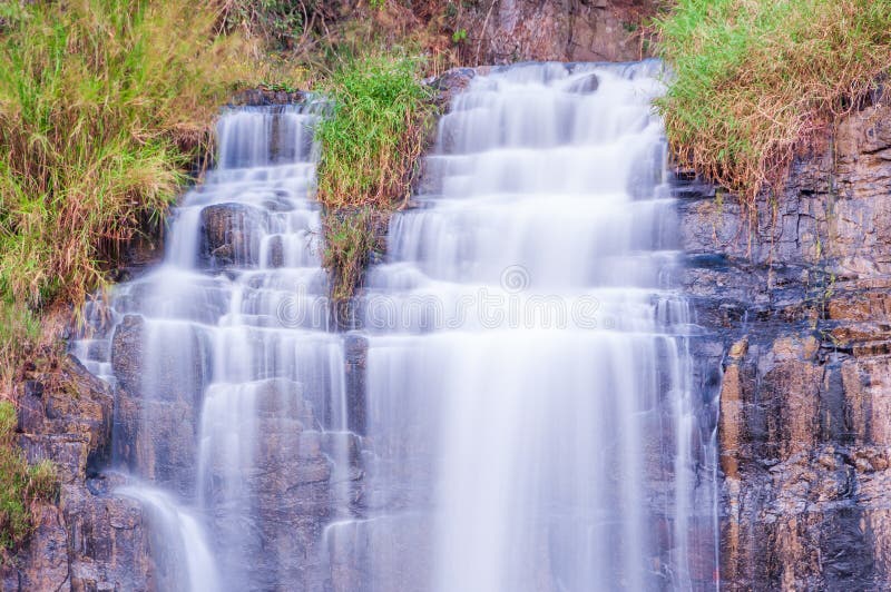 Waterfall in the Central Highland of Vietnam Stock Photo - Image of ...