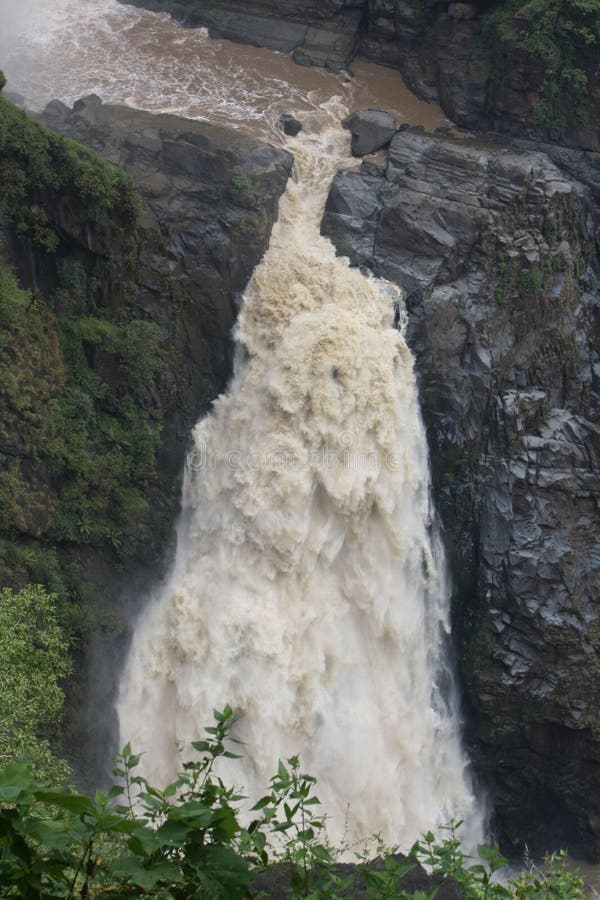 A Waterfall that is Pouring Water in it S Fall Stock Photo - Image of ...