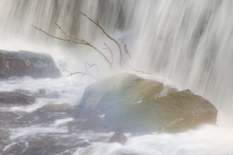 Waterfall rain stock photo. Image of rainbow, fall, rock - 9467538