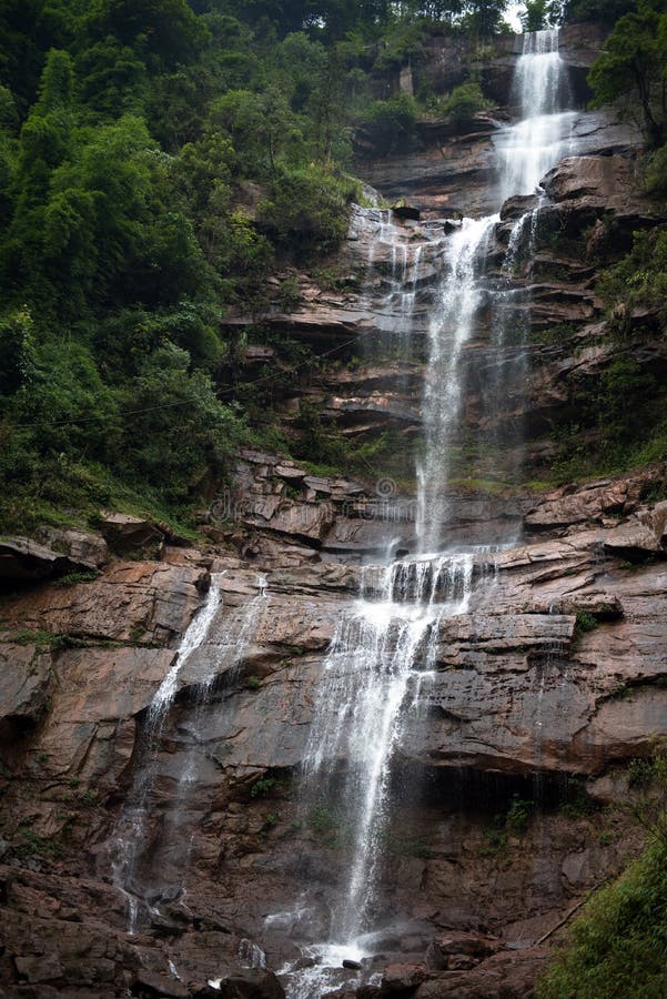 Waterfall after rain stock photo. Image of bright, light - 77869922