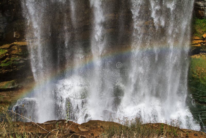 Waterfall and Rainbow stock photo. Image of valley, beautiful - 33039988