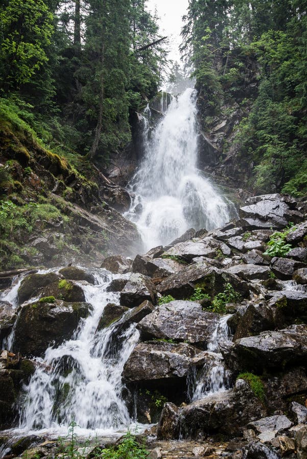 Waterfall from ravine stock photo. Image of europe, nature - 76802564