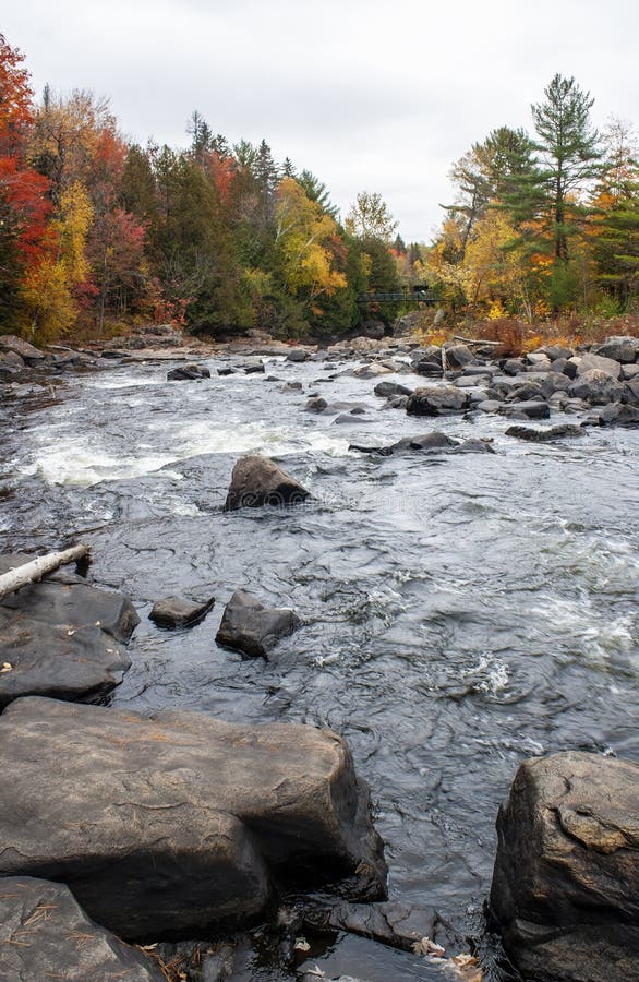 Waterfall Regional Park, Sainte-Beatrix Stock Photo - Image of canada ...