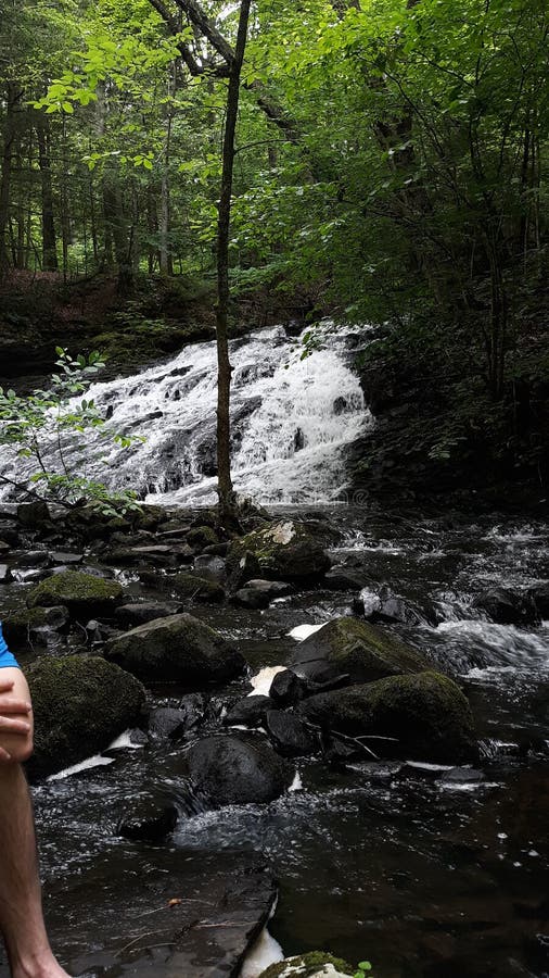 Waterfall stock photo. Image of water, relaxed, adventure - 159112682