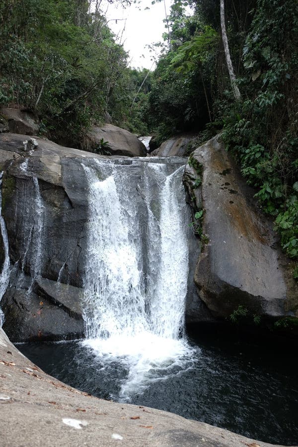 Waterfall in Rio De Janeiro, Brazil Stock Image - Image of brazil ...