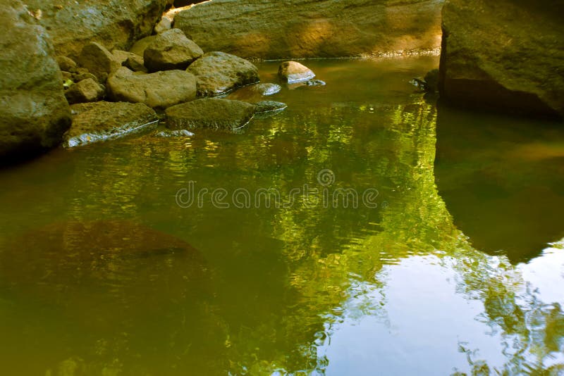 Waterfall River Flow Water Flow Peace Rest Life Stock Photo - Image of ...
