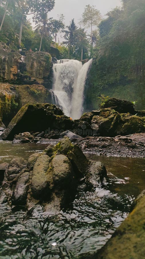 Waterfall River and Rock View Stock Photo - Image of natural, forest ...