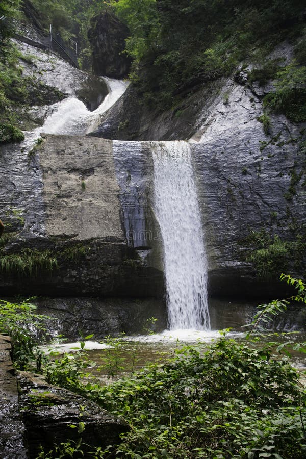 Green Mountain Spring Water Waterfall Stock Image - Image of river ...