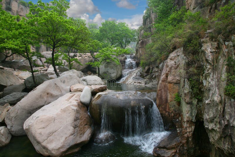 Waterfall in the Cederberg Mountains Stock Image - Image of peaceful ...