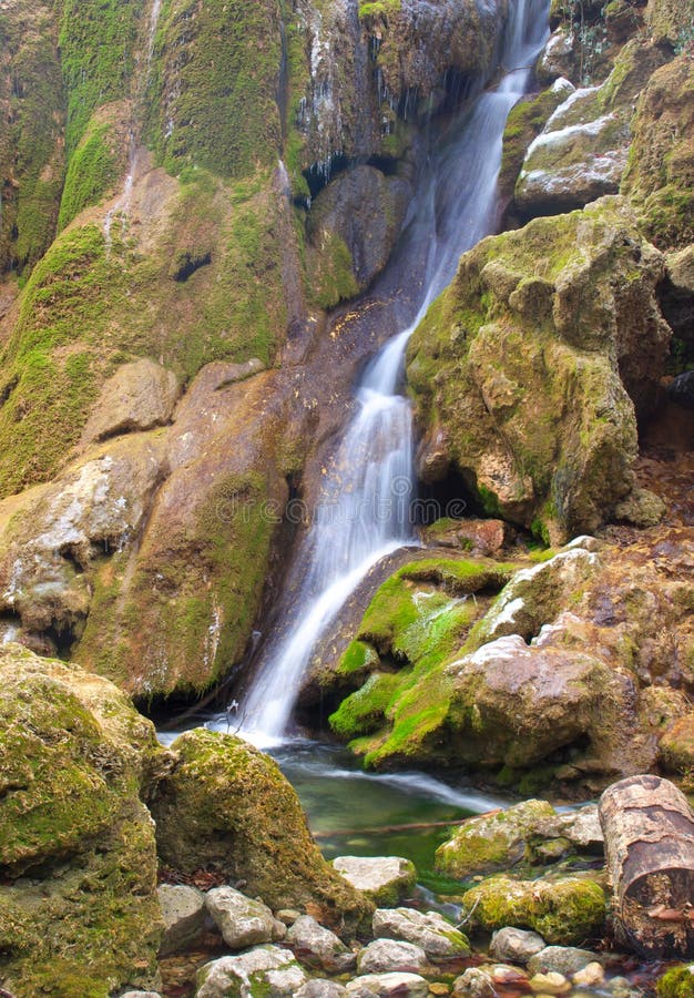 Waterfall and rocks stock photo. Image of fluid, jungle - 25476538