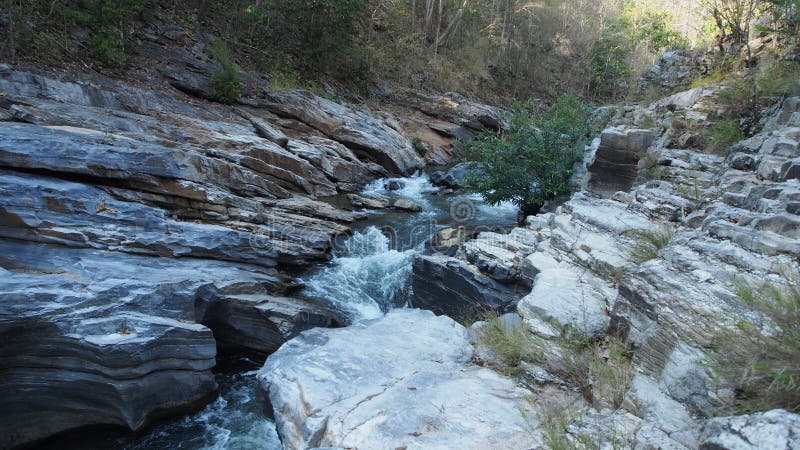 Waterfall rocks stock photo. Image of clear, shrub, scenery - 50361474