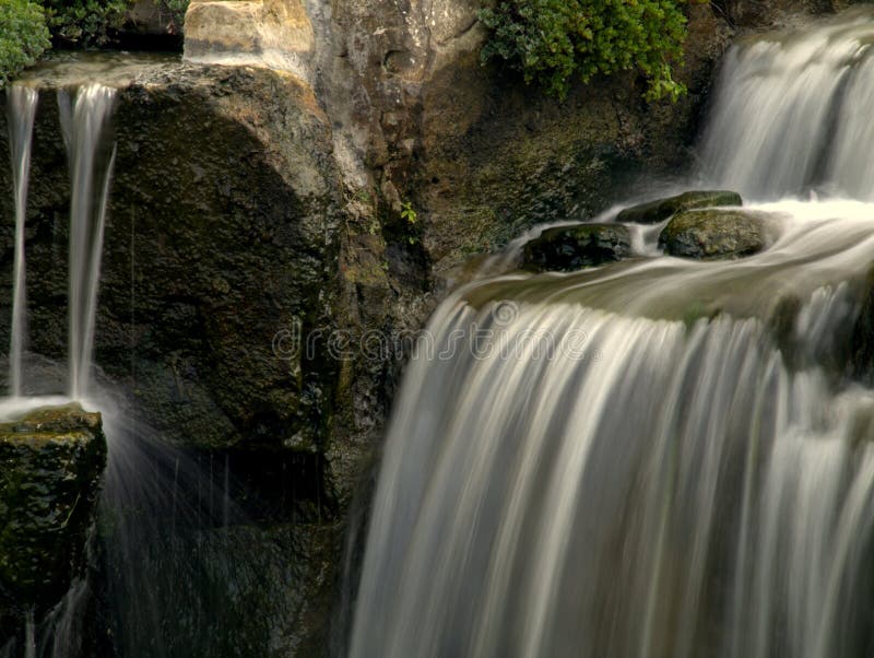 Waterfall and rocks stock photo. Image of fall, stones - 93633782