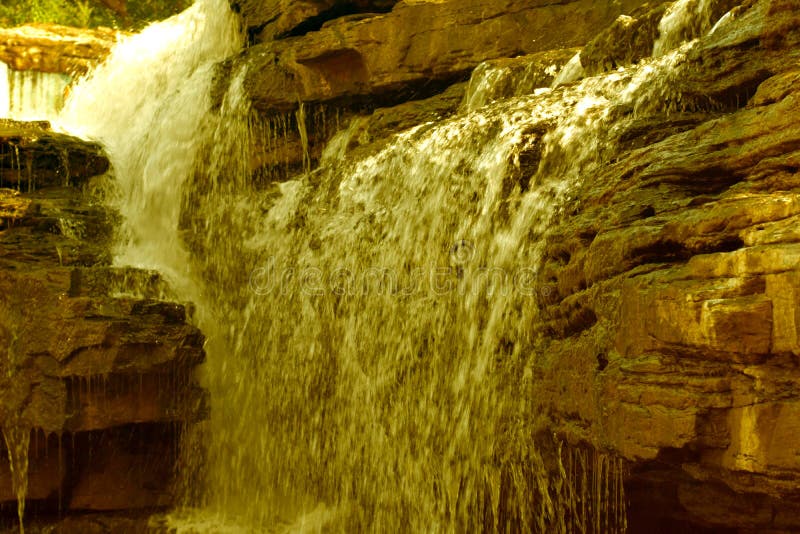 Waterfall between the Rocks Nature Stock Image - Image of satisfaction ...