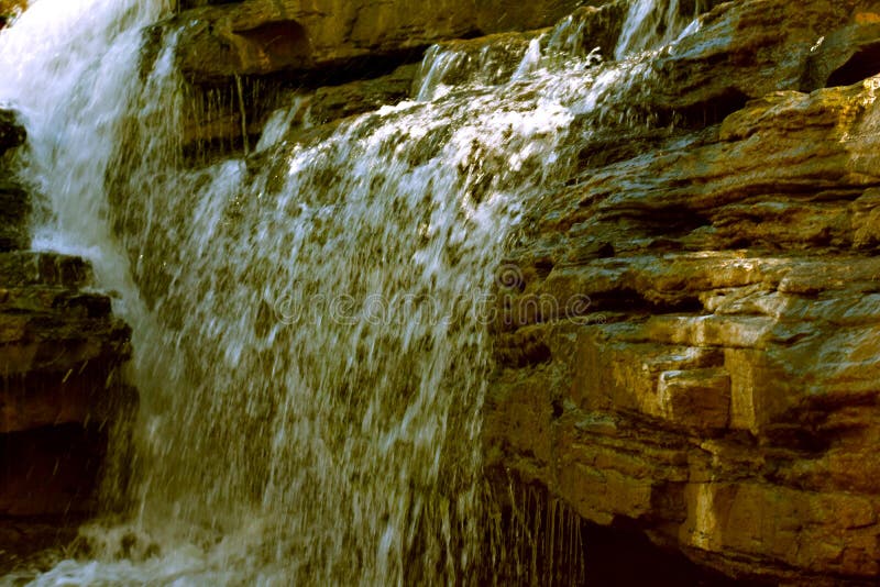 Waterfall between the Rocks Nature Stock Image - Image of nature, enjoy ...