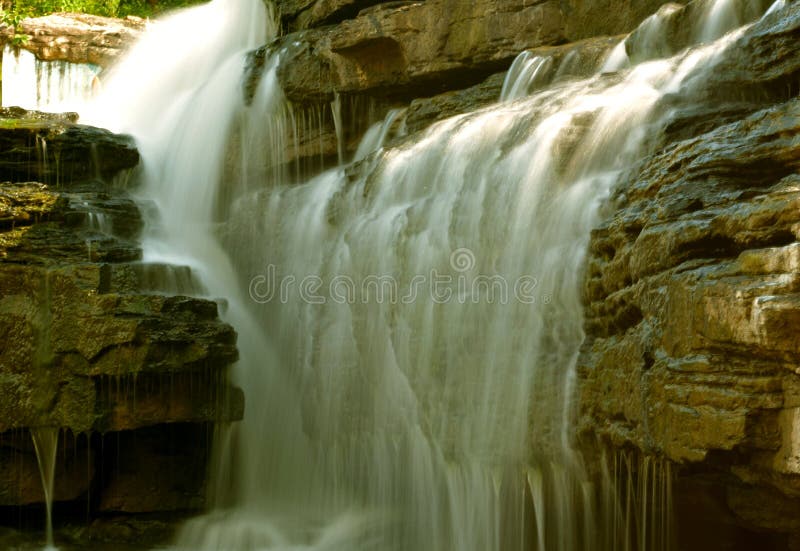 Waterfall between the Rocks Nature Stock Image - Image of nature ...