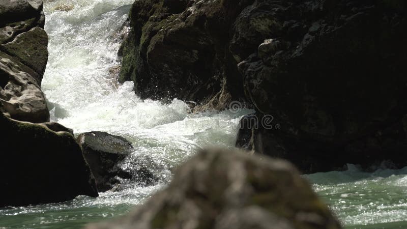 Waterfall. Rocks. River. Nature. Clean Water Stock Video - Video of ...