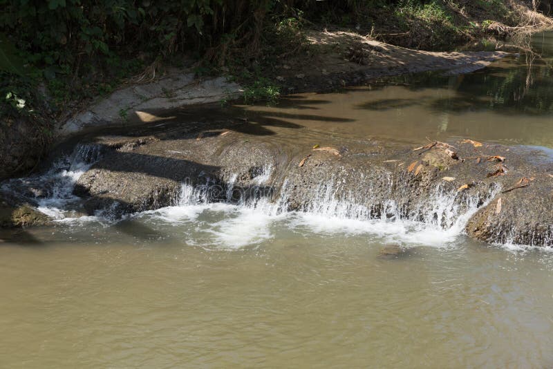 Waterfall and Running Water Stream Creek Stock Photo - Image of serene ...