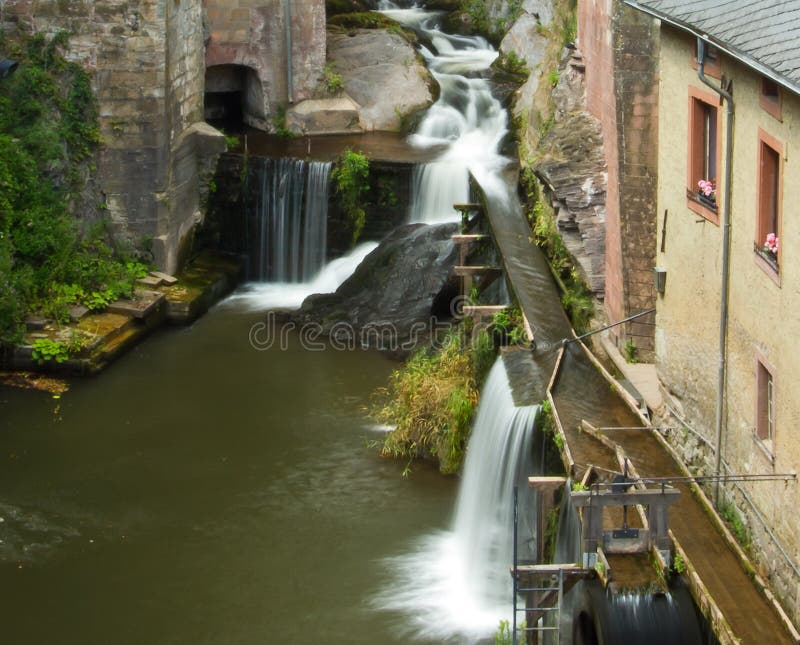 Waterfall in saarburg stock photo. Image of city, excursion - 30679352