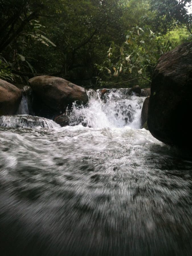 Waterfall stock photo. Image of river, mountains, brazil - 45144968