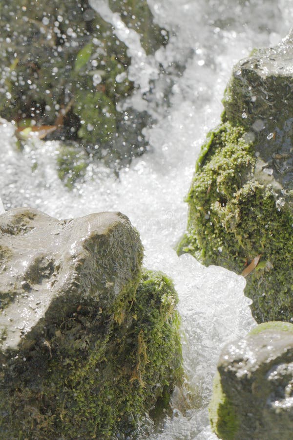 Waterfall Scene in White Water Stock Image - Image of nature, breaking ...