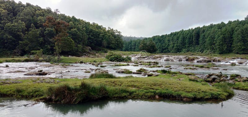 Waterfall Scenic View, the Pykara River Rises at Mukurthi Peak, River ...