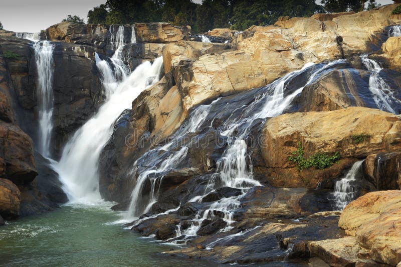 Waterfall stock photo. Image of background, scene, cascade - 46585528