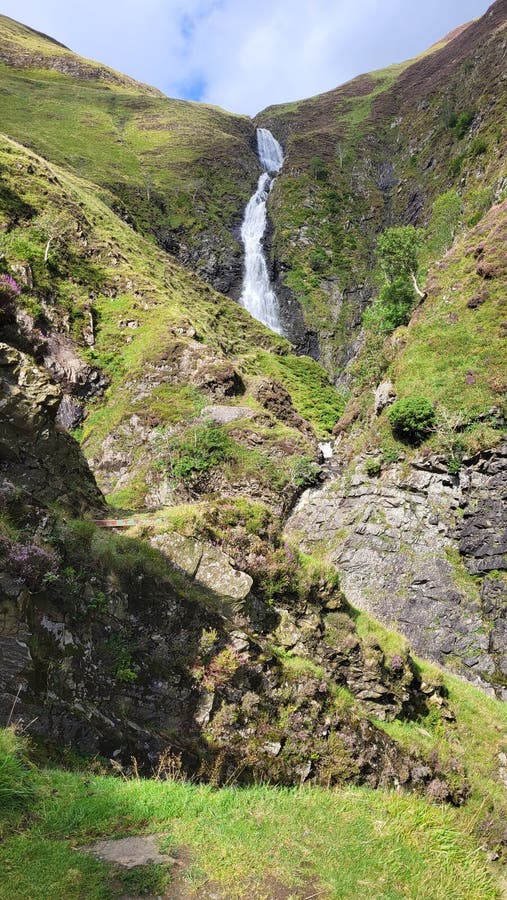 Waterfall in scotland stock photo. Image of beautiful - 256115462