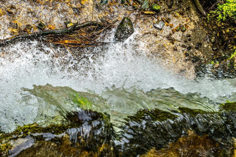 The Waterfall Seen from Above Stock Image - Image of destination ...
