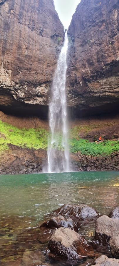 Waterfall ..series of Steep Drops of Water. Stock Image - Image of ...