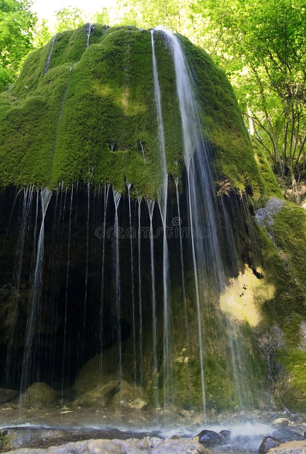 Waterfall Silver stream stock image. Image of high, flowing - 14622451