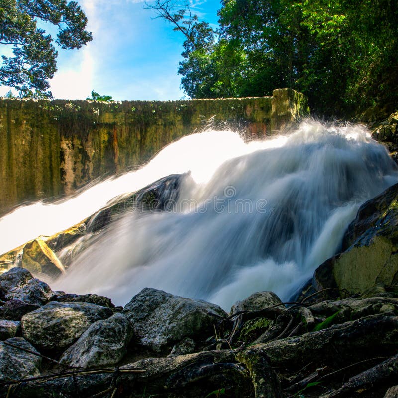 Waterfall at Simpang Pulai stock photo. Image of scenery - 173126908