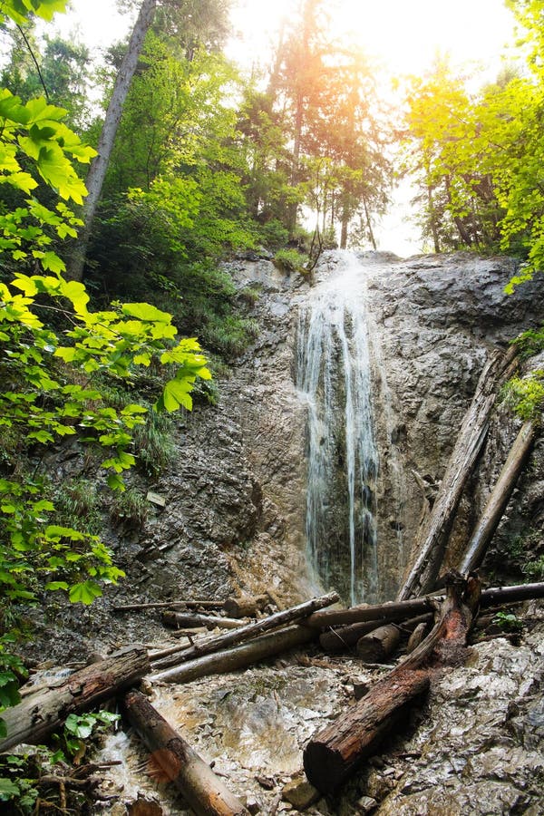 Waterfall in Slovak Paradise Stock Photo - Image of natural, fast: 43590966