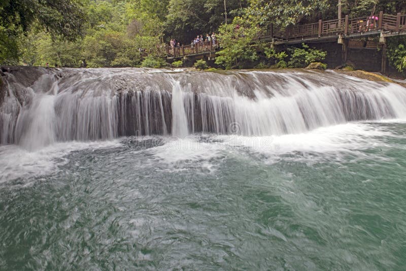 Waterfall in slow motion editorial stock photo. Image of season - 160014868