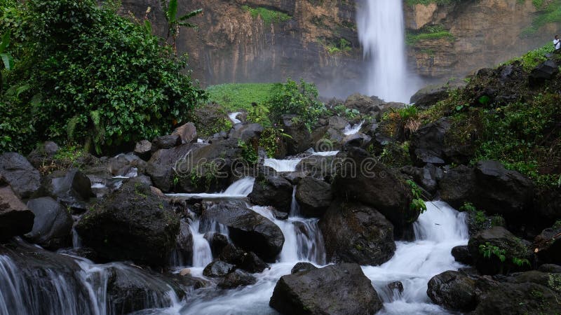 Waterfall stock image. Image of slow, little, waterfall - 375711605
