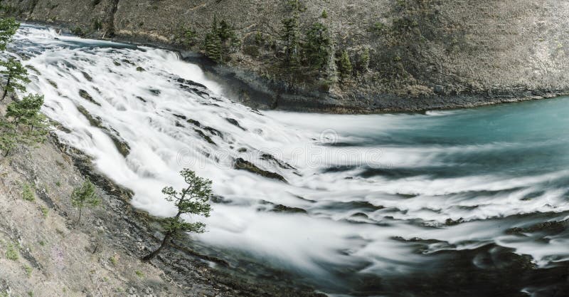 Waterfall with Smooth Water Effect Stock Image - Image of river, view ...