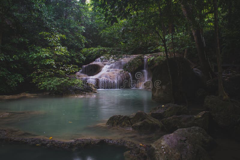 Waterfall Soft stock image. Image of light, outdoor, green - 20664497