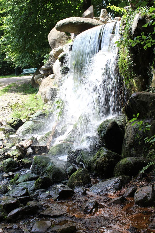 Waterfall in Sonsbeek stock photo. Image of landscape - 196976814