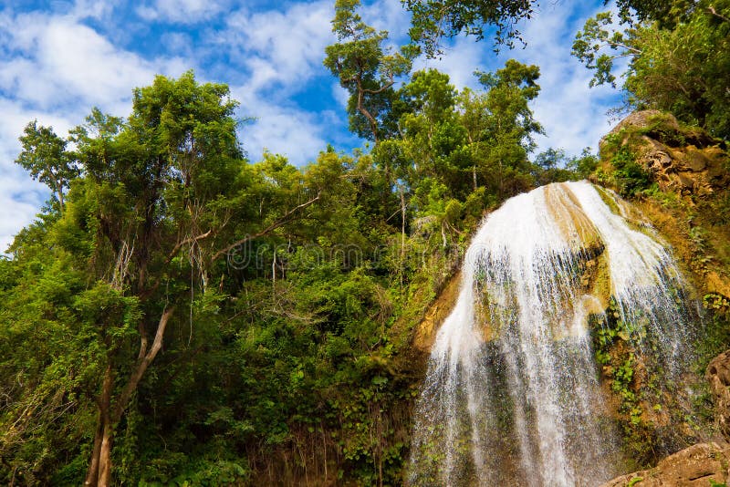 Waterfall in Soroa, a Famous Cuban Landmark Stock Photo - Image of ...