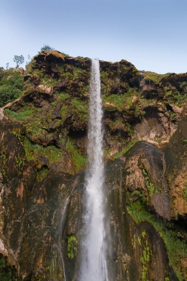 Waterfall at the Source of the River Stock Image - Image of clean ...