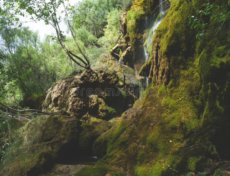 Waterfall at the Source of the River Cuervo, Emblematic Place and ...