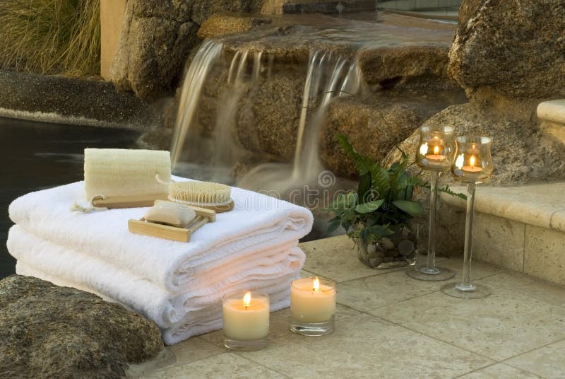 Waterfall spa 1 stock photo. Image of aroma, alternative - 1787398