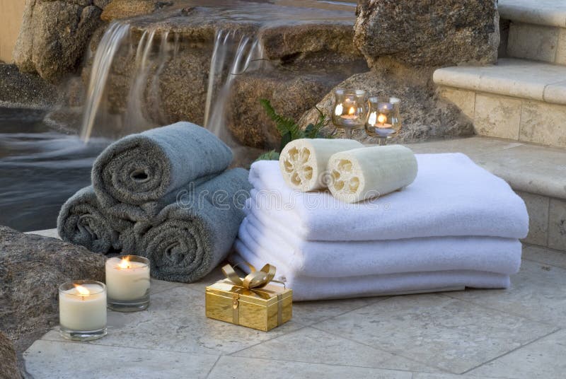 Waterfall spa 1 stock photo. Image of aroma, alternative - 1787398