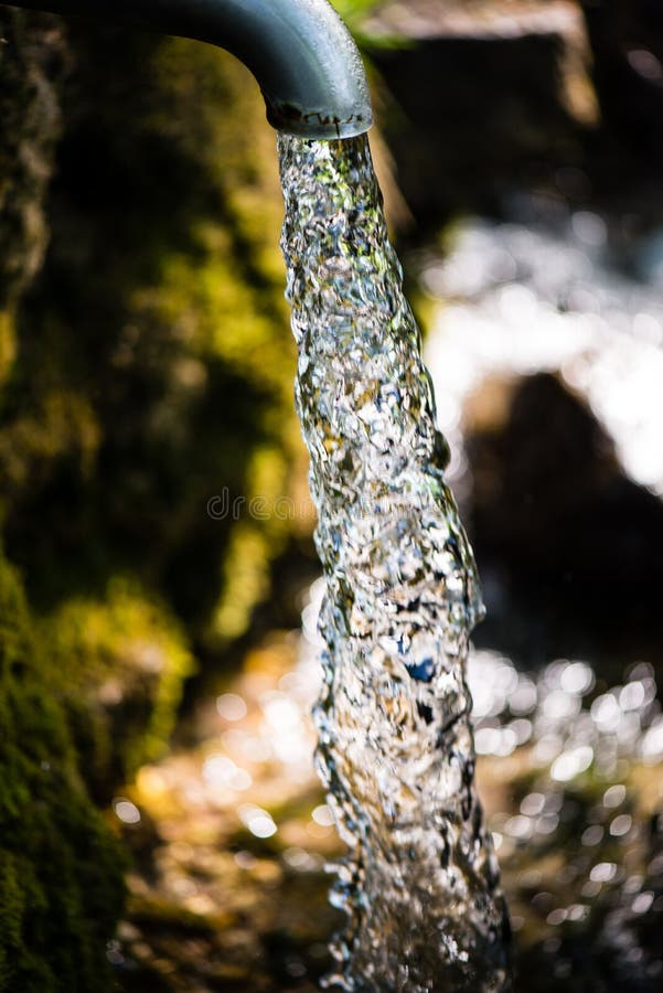 Waterfall Splashes in Closeup Stock Image - Image of natural ...