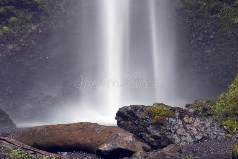 Waterfall spray. stock image. Image of liquid, fall, silky - 100645